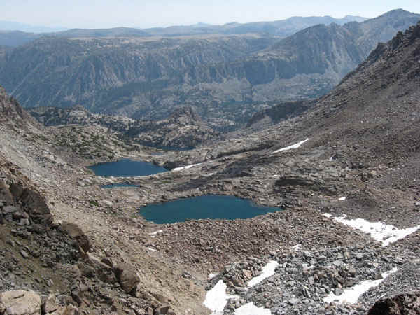 Pictures of Mt Darwin's north ridge